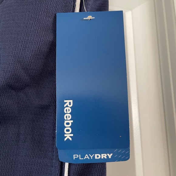 Reebok | Pants | Reebok Xl Mesh Pants In Navy With White Piping | Poshmark